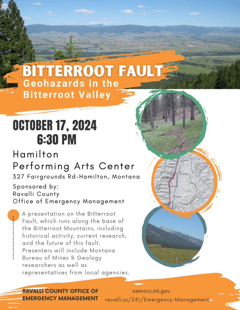 Bitterroot Fault-Geohazards in the Bitterroot Valley - Bitterroot Star